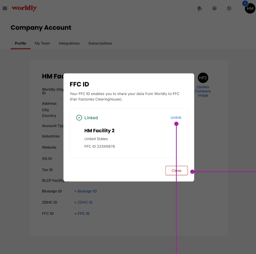 How to remove an FFC ID in Worldly – Worldly Training & Support