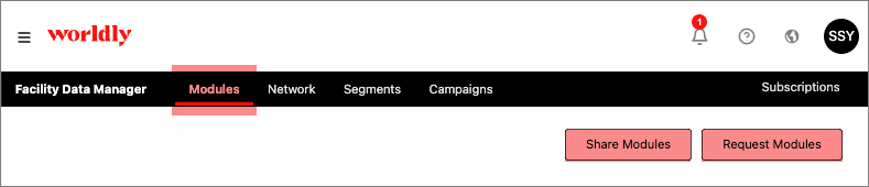 Facility Data Manager: Modules – Worldly Training & Support