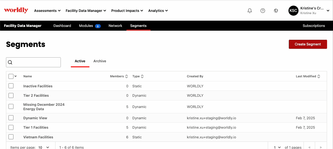 Facility Data Manager 快速入门指南：品牌 – Worldly 培训与支持