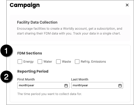 Facility Data Manager: Campañas – Capacitación y soporte de Worldly
