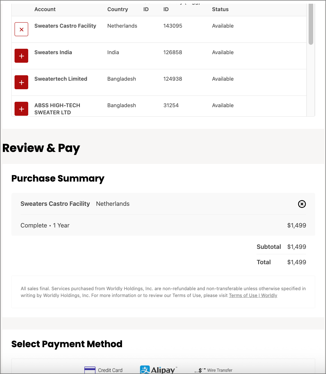 How to upgrade a Worldly subscription – Worldly Training & Support