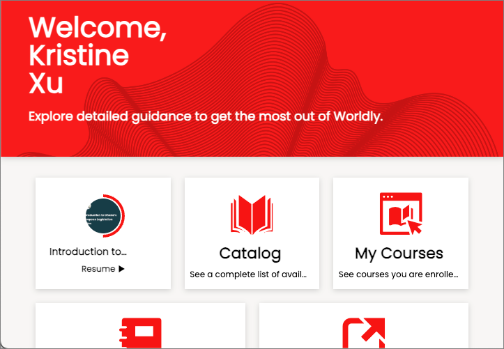How to access the Learning Center from the platform – Worldly Training ...